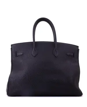 Hermès Birkin 35 Handbag Black Togo With Gold Hardware - Noir