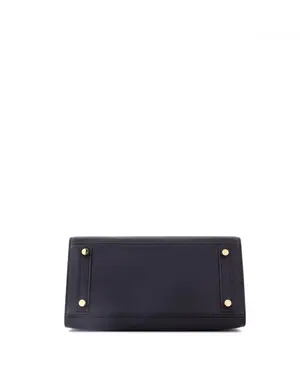 Hermès Birkin 25 Handbag Black Madame With Gold Hardware - Noir