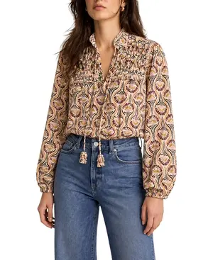 Mint Velvet Floral Print Ruffle Blouse