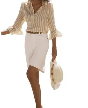 Mint Velvet Striped Shirts For Women