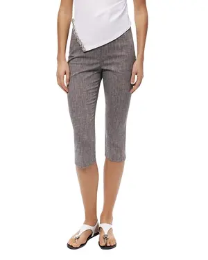 NOCTURNE Tailored Linen-blend Capri Pants