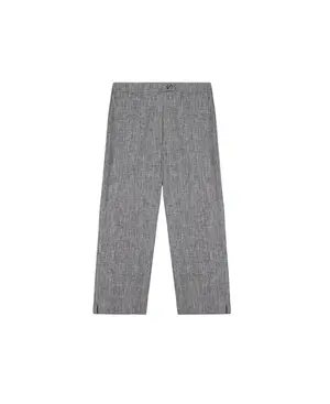 NOCTURNE Tailored Linen-blend Capri Pants