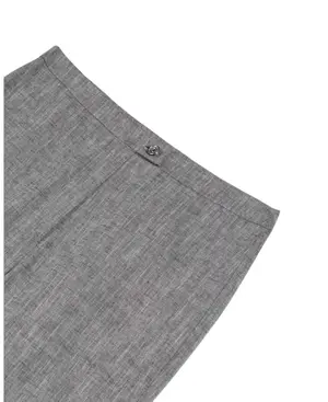 NOCTURNE Tailored Linen-blend Capri Pants