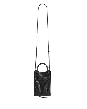Balenciaga Le City Tote Phone Holder - Black
