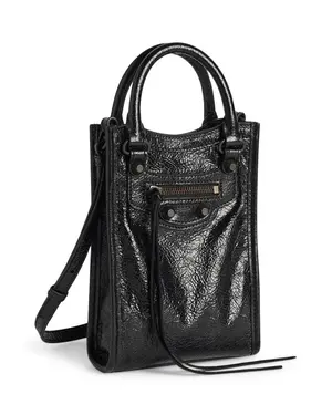 Balenciaga Le City Tote Phone Holder - Black