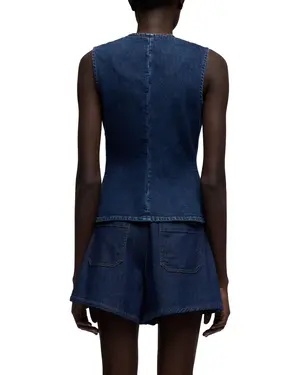 7 For All Mankind Sleeveless Denim Vest