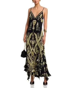 Camilla Silk Printed Maxi Dress