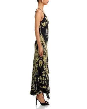 Camilla Silk Printed Maxi Dress