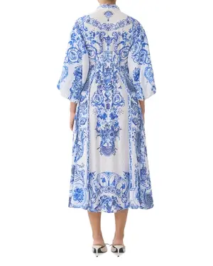 Camilla Printed Cotton Shirt Dress
