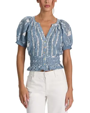 Blouses with Fabric-Covered Buttons