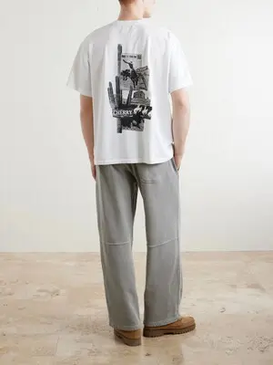 CHERRY LOS ANGELES Logo-print Cotton-jersey T-shirt