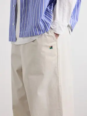Aimé Leon Dore Wide-leg Cotton Trousers - Gray