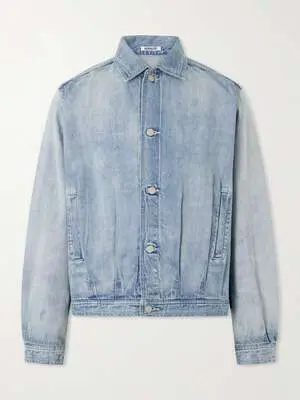 Auralee Faded Denim Jacket - Blue