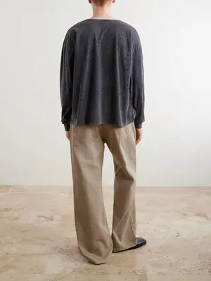 MFPEN Distressed Organic Cotton-jersey T-shirt