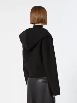 Max Mara Oversized Pure Wool Double Fabric Shawl Collar Jacket