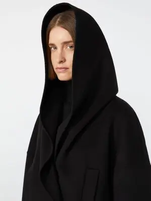 Max Mara Oversized Pure Wool Double Fabric Shawl Collar Jacket