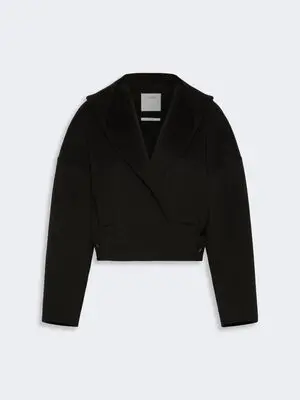 Max Mara Oversized Pure Wool Double Fabric Shawl Collar Jacket