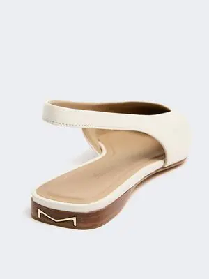 Max Mara Nappa Leather Flat Slingbacks