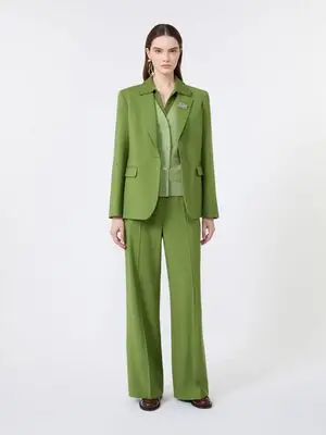 Max Mara Single-breasted Stretch Wool Blazer