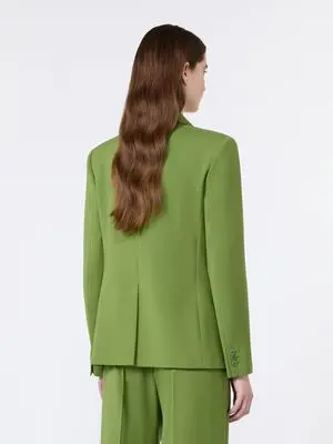 Max Mara Single-breasted Stretch Wool Blazer