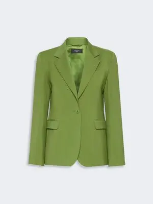 Max Mara Single-breasted Stretch Wool Blazer