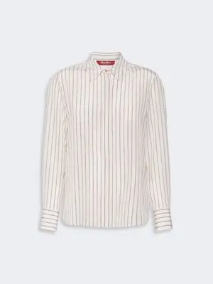 Max Mara Printed Silk Crepe De Chine Shirt