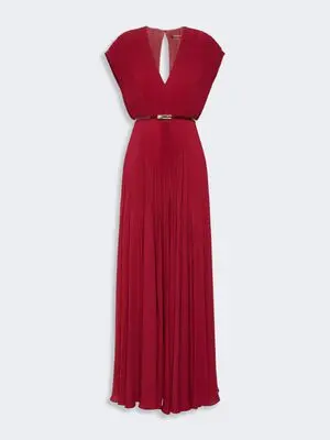 Max Mara Long Sable Georgette Dress