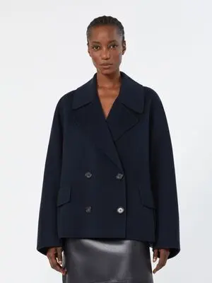 Max Mara Wool Drap Pea Coat