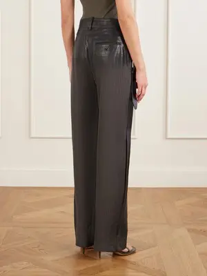 Acne Studios Puja Coated Herringbone Degradé Straight-leg Trousers