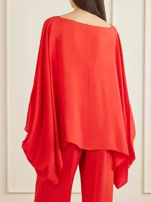 Sharon Wauchob Cul Silk-satin Jacket - Red