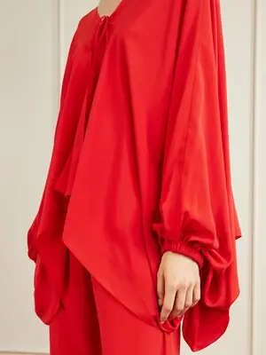 Sharon Wauchob Cul Silk-satin Jacket - Red