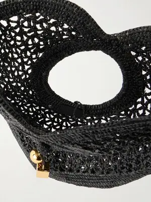 Jacquemus Le Spiaggia Coeur Embellished Raffia Tote