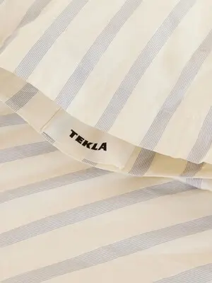 TEKLA Striped Organic Cotton Percale Queen Duvet Cover - Multi