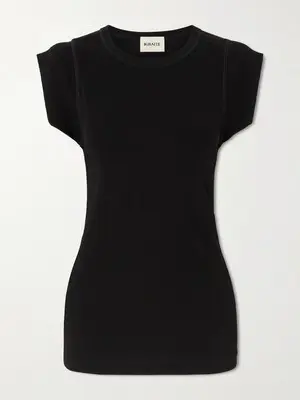 Khaite KHAITE Angel Cotton-Jersey T-Shirt Black