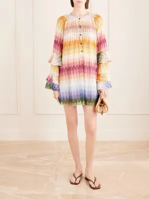 Missoni Chevron Knit Mini Dress - Multi