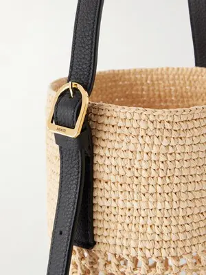 Khaite Billie Small Raffia Bucket Bag - Multi