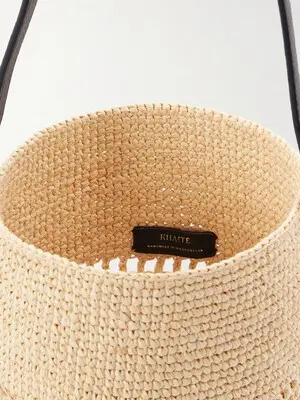 Khaite Billie Small Raffia Bucket Bag - Multi