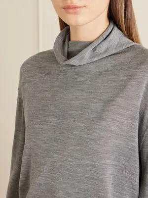 Khaite Annette Merino Wool Turtleneck Sweater