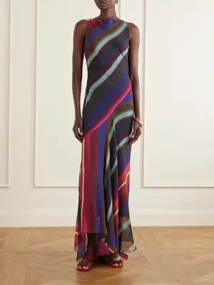 Christopher John Rogers Louie Striped Maxi Dress