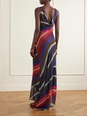Christopher John Rogers Louie Striped Maxi Dress