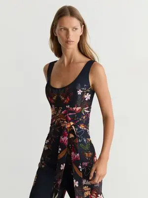 REISS Clara Nybg Printed Wide-leg Jumpsuit