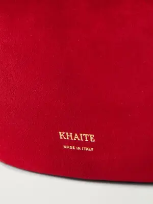 Khaite Olivia Mini Suede Shoulder Bag - Red