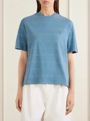 JIL SANDER Striped Cotton T-shirt