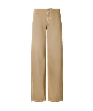 Still Here Sport Low-Rise Straight-Leg Jeans Brown