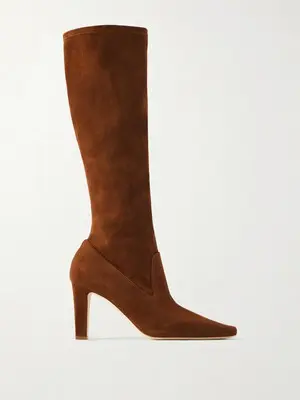 Manolo Blahnik Pavisco Suede Boots - Brown