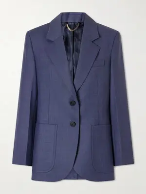 Victoria Beckham Katherine Twill Blazer - Blue