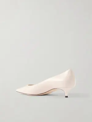 JIMMY CHOO Amelia 30 Leather Pumps - Neutrals