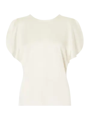 VICTORIA BECKHAM Victoria Beckham Bella Draped Satin Blouse