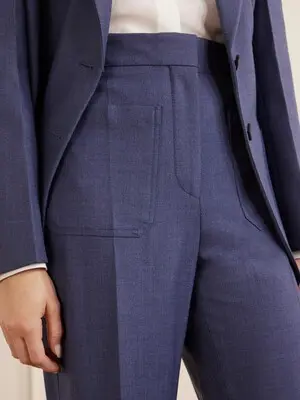Victoria Beckham Alina Woven Wide-leg Trousers