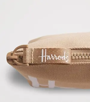 Harrods Cotton Logo Cosmetic Bag - Neutral